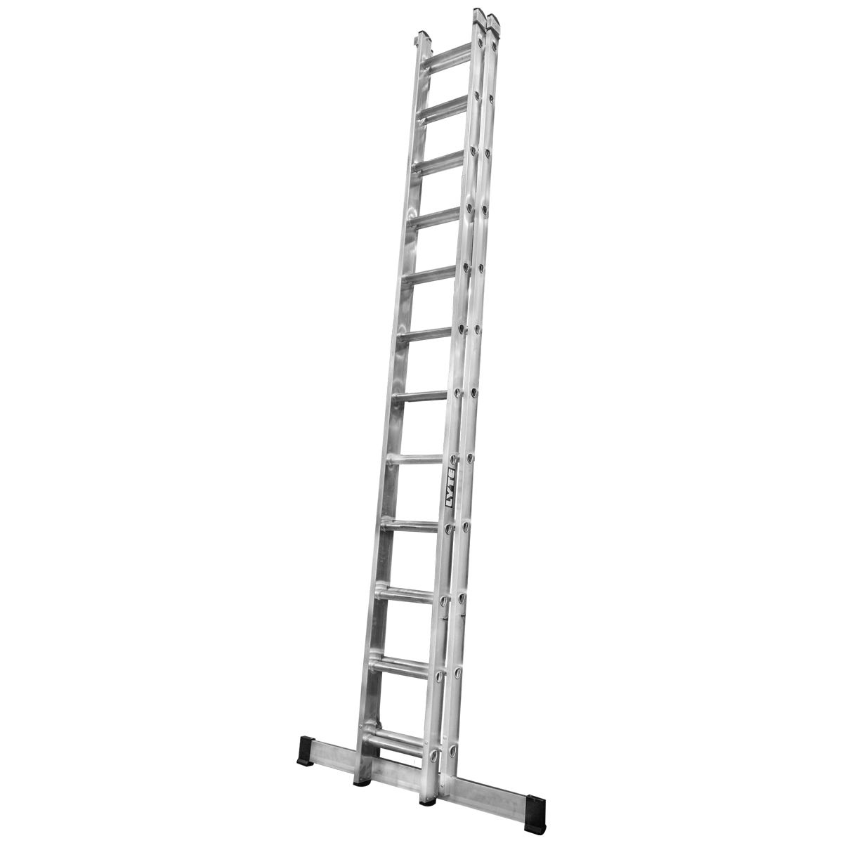 Lyte Double Section Industrial Professional Aluminium Extension Ladder ...